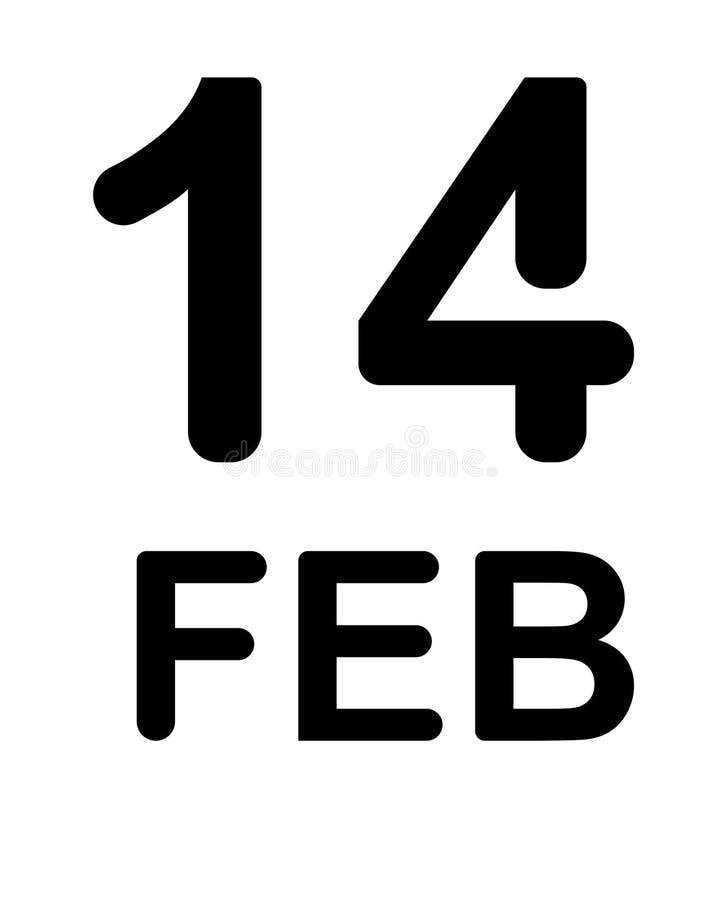 Stencil 14 February Valentine S Day - Vector Silhouette Picture. Stock ...