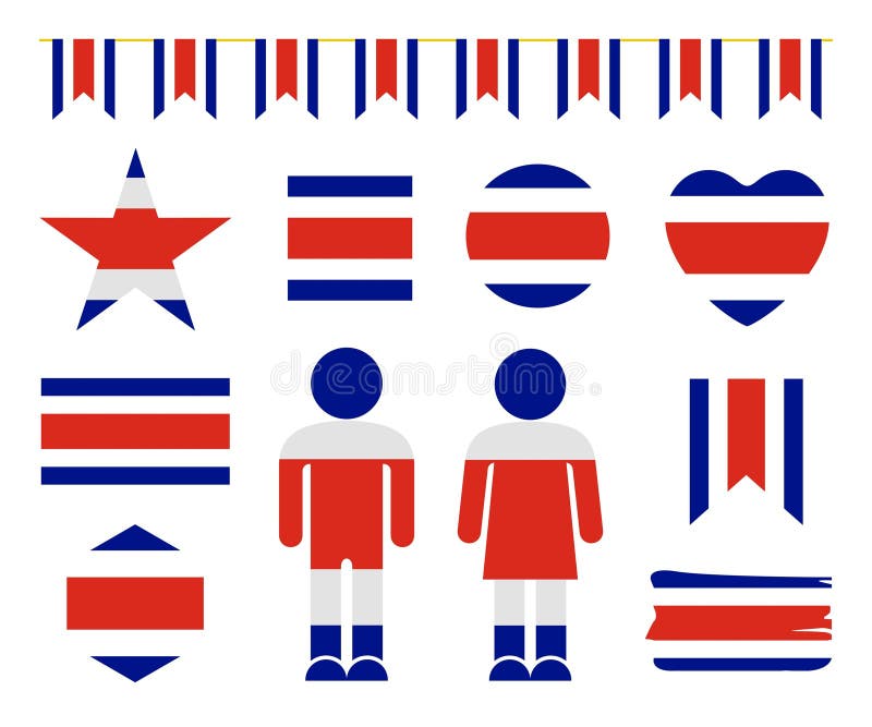 Costa Rican Flag Logo Stock Illustrations – 121 Costa Rican Flag Logo ...
