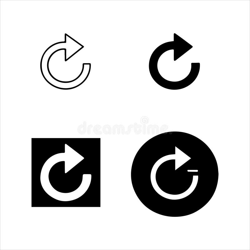 Refreshing Refresh Icon for User Interface Stock Vector - Illustration of interface, label ...