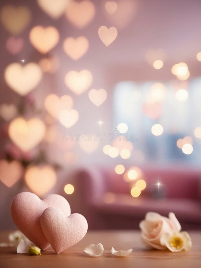 A Romantic Valentine Day Photography Scene Stock Illustration ...