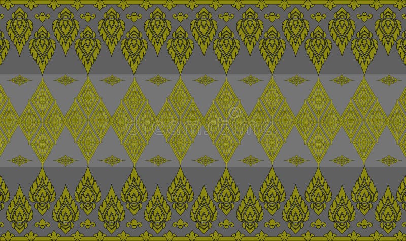 Abstract Traditional Geometric Fabric Pattern Ornate Elements with ...