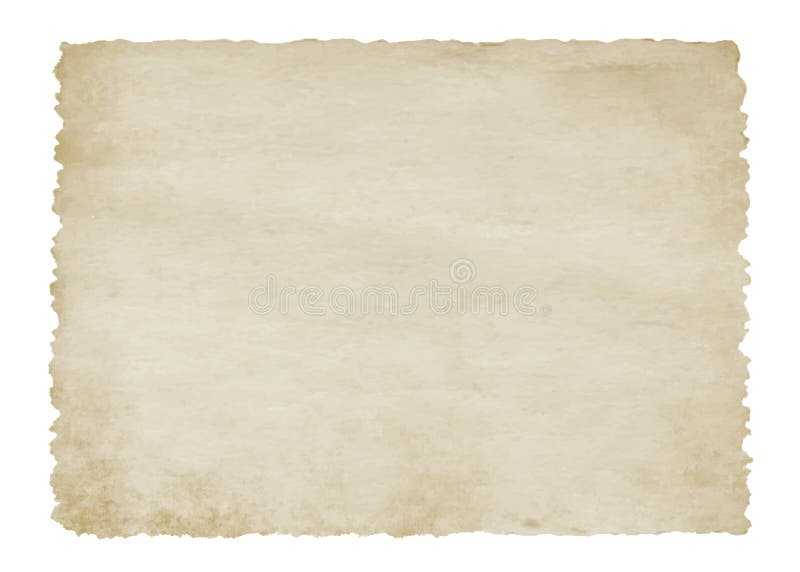 Vintage Paper Texture with Ripped Jagged Edges. Antique Old Parchment ...