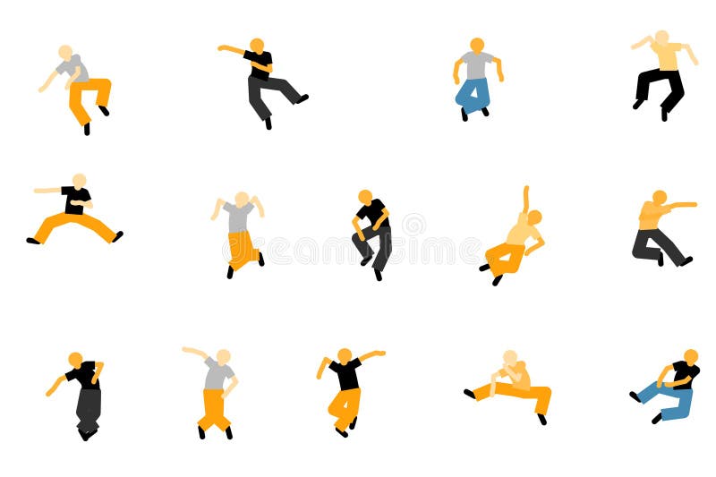 Graceful Movement Dancing Vector Illustration Clip Art,Modern Dance ...