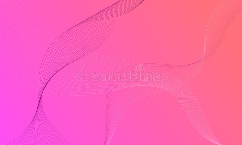 Pink Smooth Lines Wave Curves Soft Gradient Abstract Background Stock ...