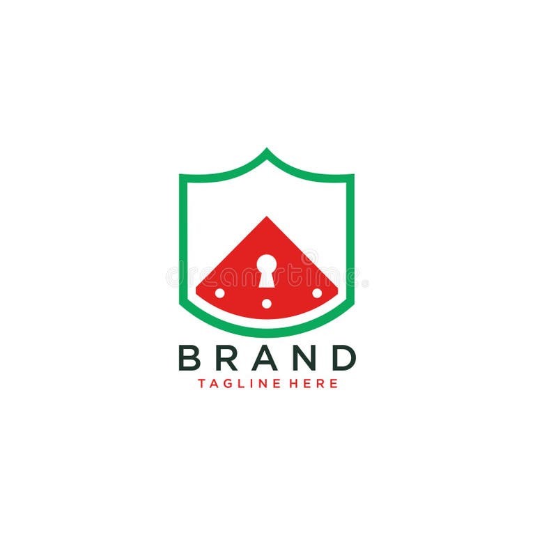 Watermelon Shield Icon Design Vector Graphic of Template Stock Vector ...