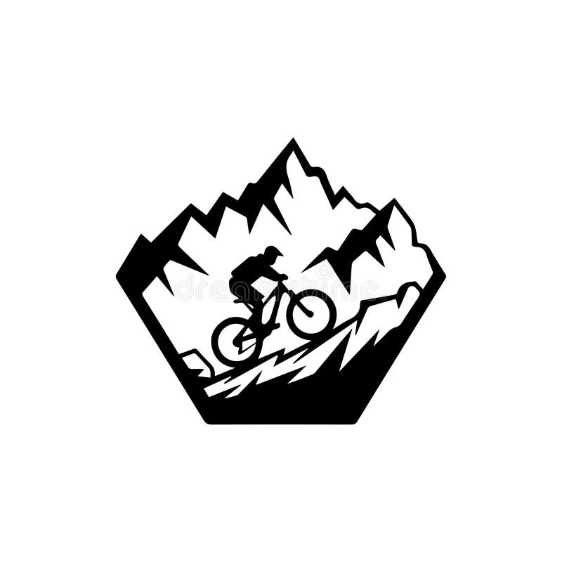Mountain Bike Icon Vector Logo Template Illustration Design Editable ...