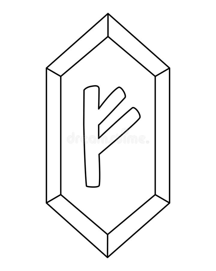 The Rune of the Elder Futhark, a Magical Sign Symbolizing Prosperity ...