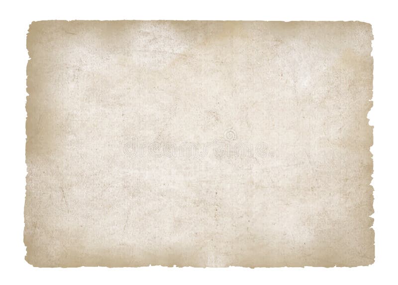 Old Faded Paper Sheet with Torn Ripped Edges. Vintage Paper Texture ...