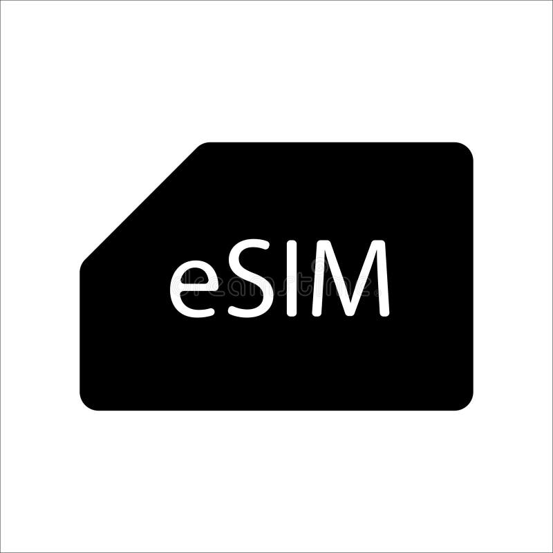 Esim Icon Vector Illustration Stock Vector - Illustration of device ...
