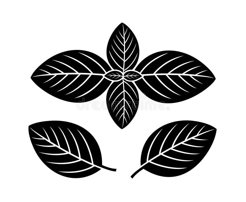 Basil Logo. Isolated Basil on White Background Stock Vector ...