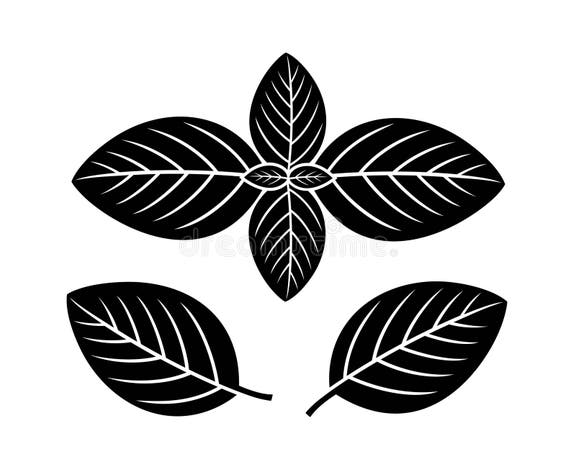 Basil Logo. Isolated Basil on White Background Stock Vector ...