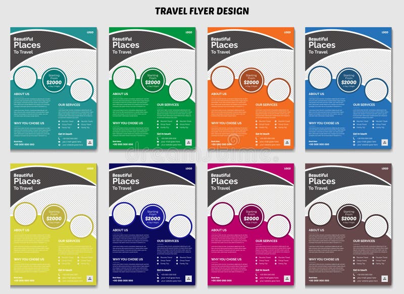 Travel Flyer Design Template, Tour Flyer, Tourism Color A4 Print Ready ...