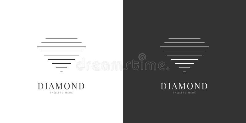 Minimal Diamond Logo Design. Diamond Business Icon for Website and App ...