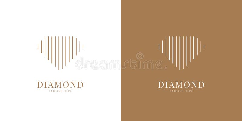 Minimal Diamond Logo Design. Diamond Business Icon for Website and App ...