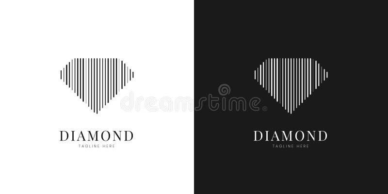 Minimal Diamond Logo Design. Diamond Business Icon for Website and App ...