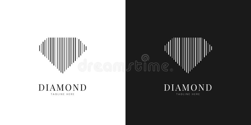 Minimal Diamond Logo Design. Diamond Business Icon for Website and App ...
