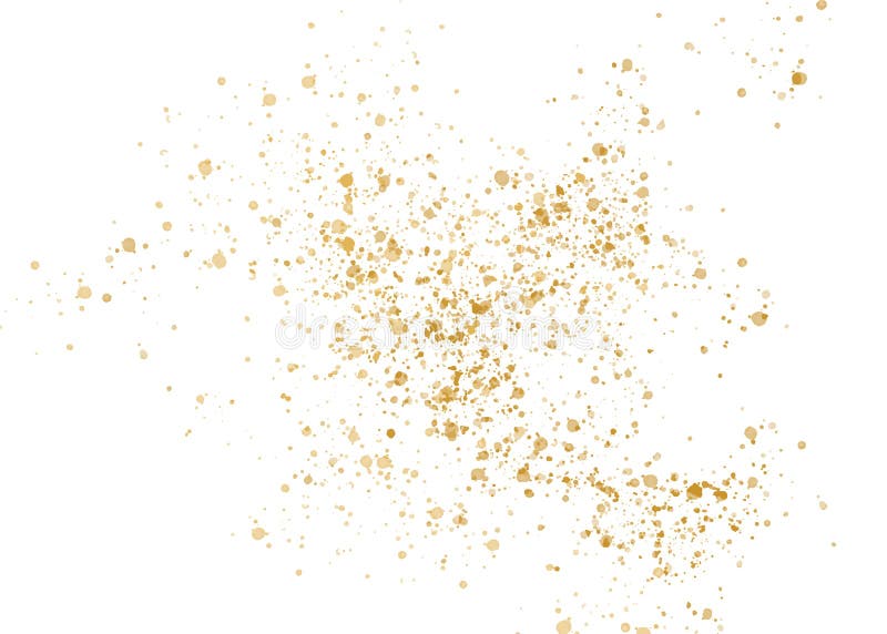 Gold Shimmering Glitter Particles, Scatter of Sparkling Confetti ...