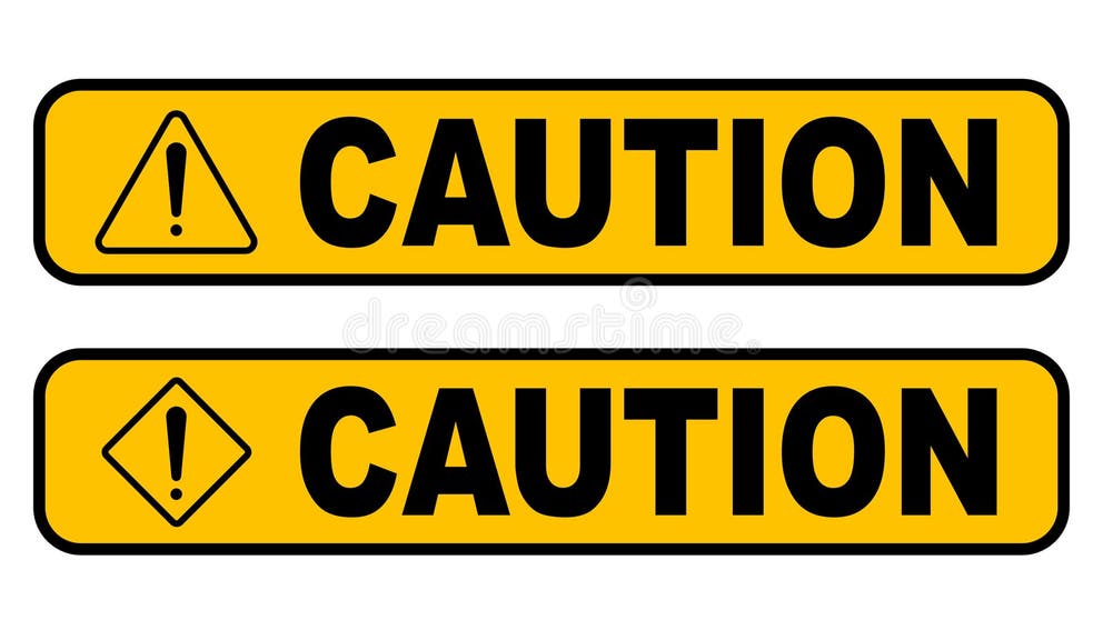 Caution Sign Board with Exclamation Mark. Danger Sign. Caution Sign ...
