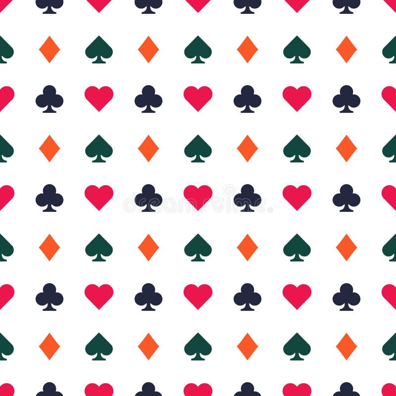 Poker seamless pattern stock vector. Illustration of gambling - 356945535