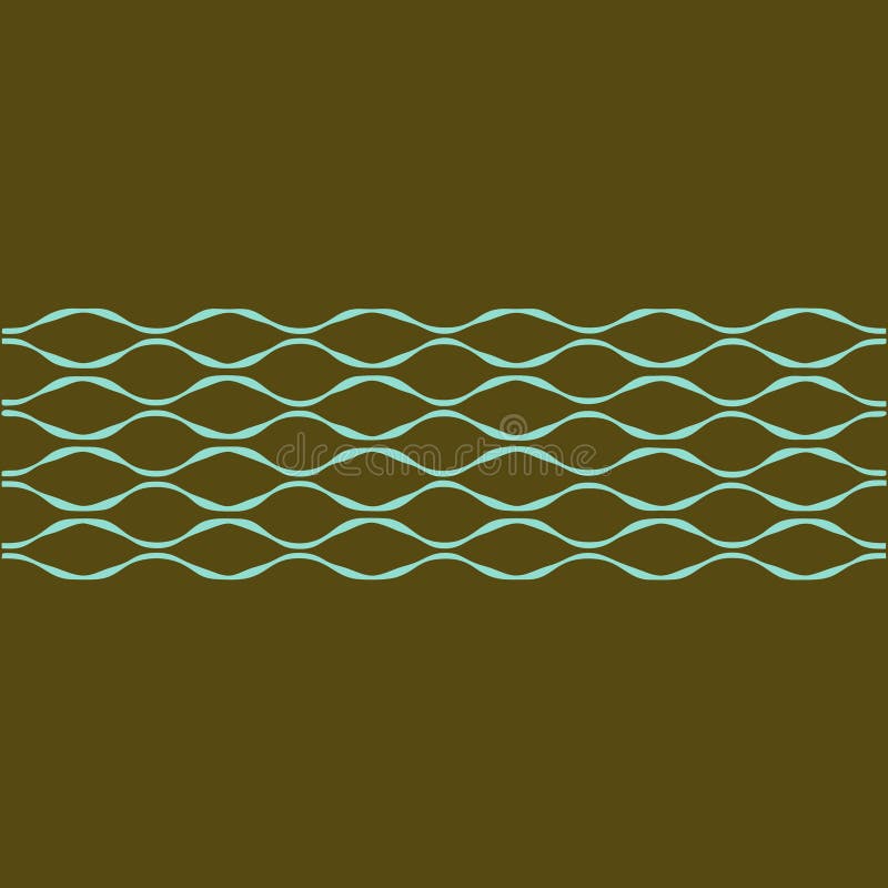 Geometric Curvy Waves Seamless Vector Pattern. Stock Vector ...