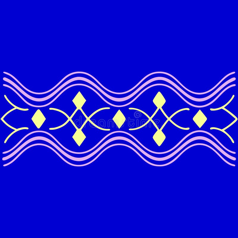 Geometric Curvy Waves Seamless Vector Pattern. Stock Vector ...