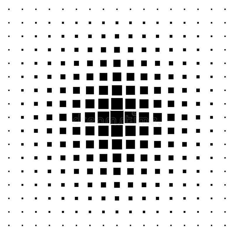 Black Square Halftone Pattern Background. Halftone Square Box Stock ...