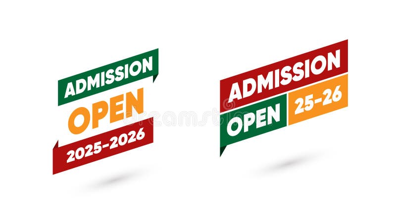 Admission Open for School and Colleges. Admission Open Badge for ...