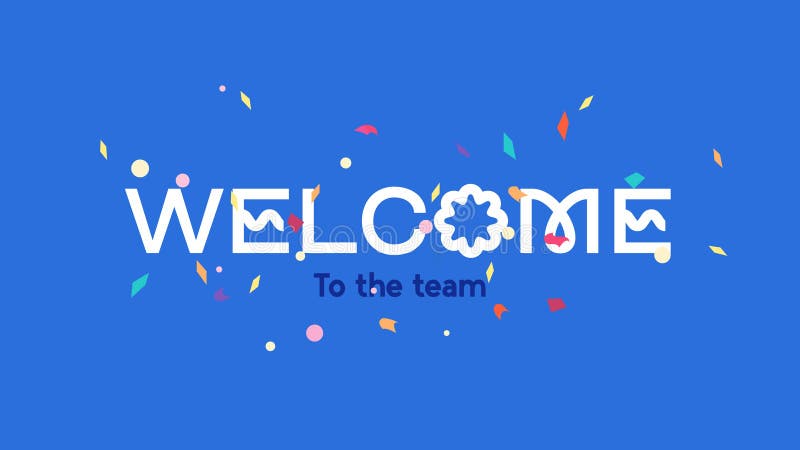 Welcome To the Team Word Text Modern Simple Speech Bubble. Stock Vector ...
