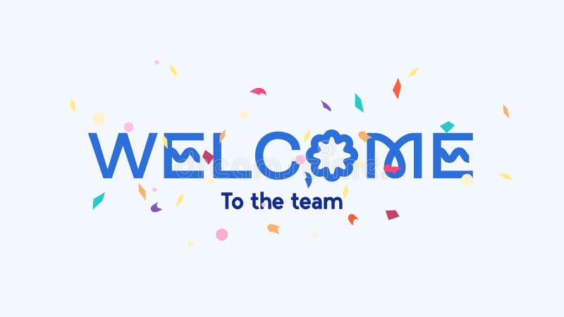 Welcome To the Team Word Text Modern Simple Speech Bubble. Stock Vector ...