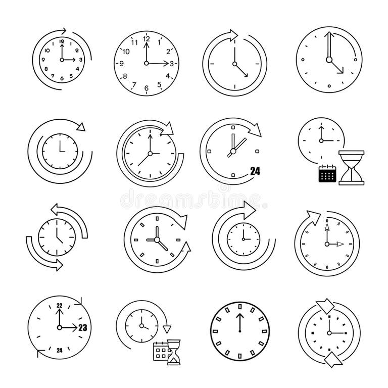Creative Ways To Represent Time in Art Stock Vector - Illustration of ...