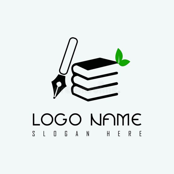 Elegant Bookstore Branding Logo Design Stock Illustration ...