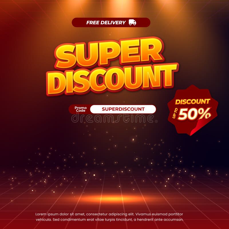 Super Shopping Day Sale Discount Deals with Exclusive Orange Black ...