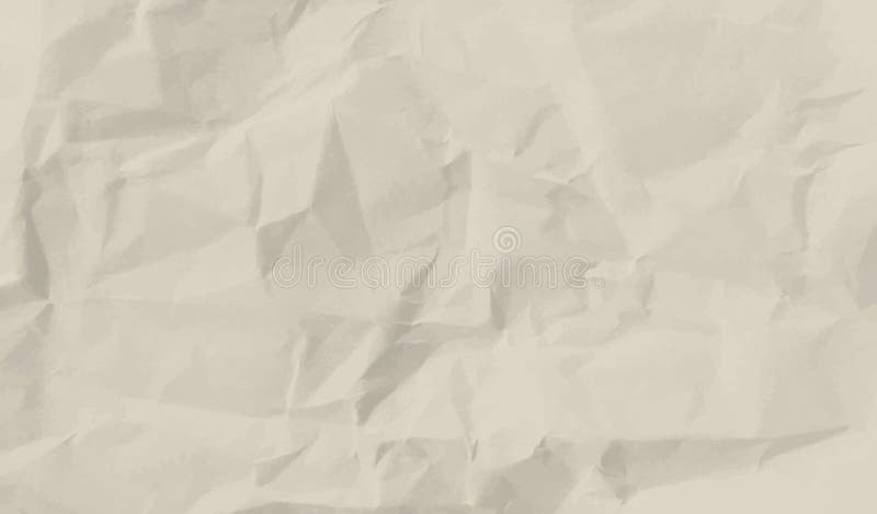 Blank Neutral Light Beige Crumpled Paper Background Texture. Wrinkled ...