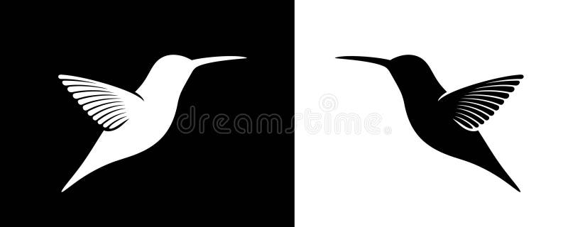 Hummingbird Logo. Isolated Hummingbird on White Background Stock Vector ...
