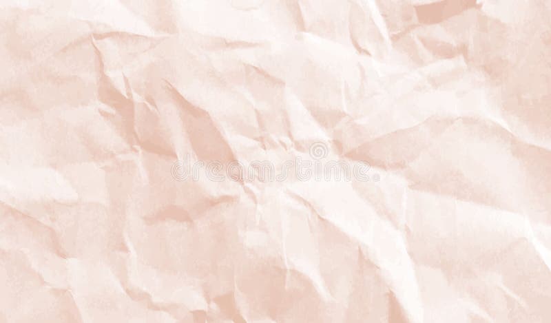 Neutral Light Pink Crumpled Paper Background Texture. Creased Worn ...