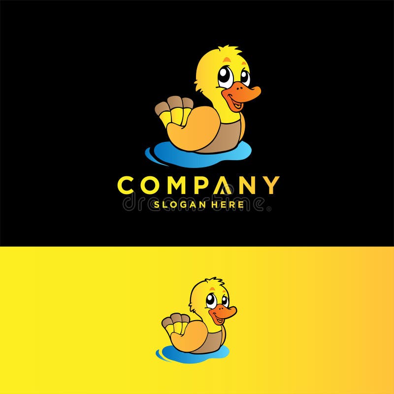 Duck Symbol Initial Letter Design Monogram Abstract Illustration Logo ...