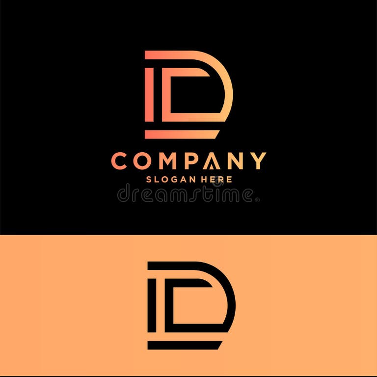 Id Symbol Initial Letter Design Monogram Abstract Logo Stock Photo ...