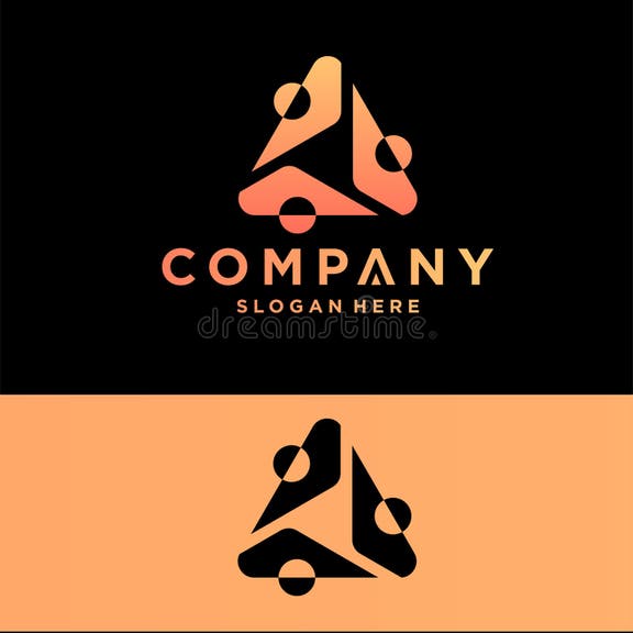 Triangle Symbol Initial Letter Design Monogram Abstract Logo Stock ...