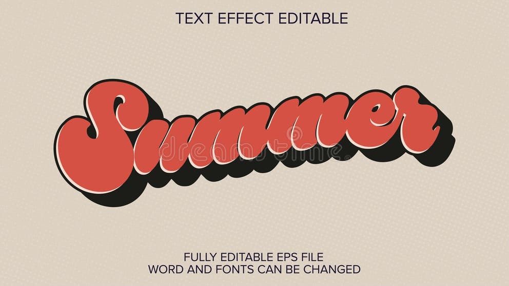 Retro Comic Text Effect 3d Style Editable Vector Stock Vector - Illustration of advertising ...