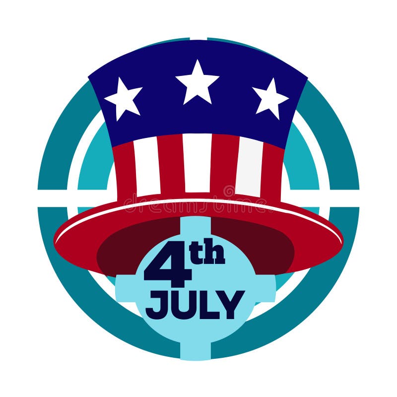 Patriotic Hat Icon for July 4th Festivities Stock Vector - Illustration ...