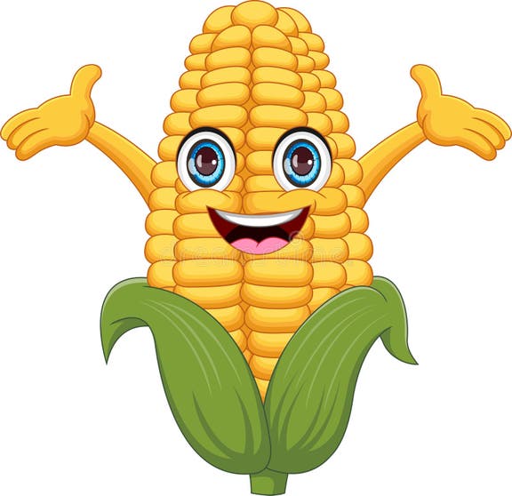 Sweet Corn Cartoon Character Stock Vector - Illustration of cereal ...