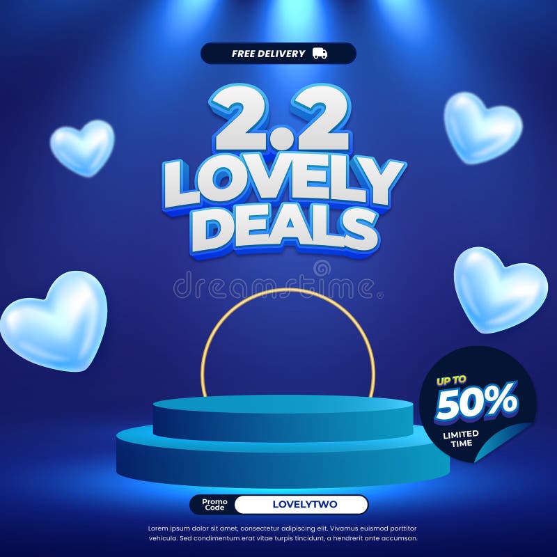 2.2 Lovely Deals Sale Promotion Banner – Special Discount Design with ...