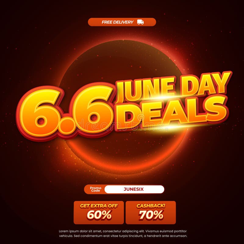 6.6 June Day Deals Limited Offer Discount Promotion for Digital ...