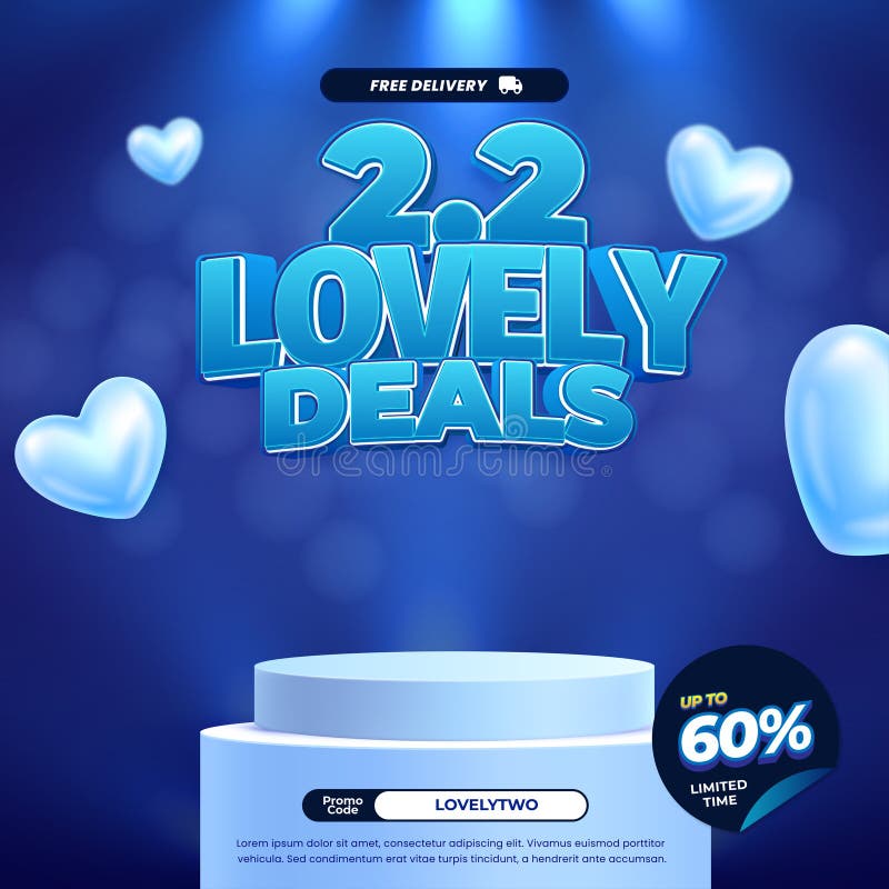 2.2 Lovely Deals Sale Banner for Valentine S Special Discount ...