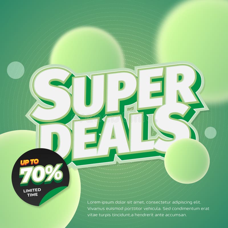 Super Deals Limited Time Promotional Graphic for Digital Marketing and ...