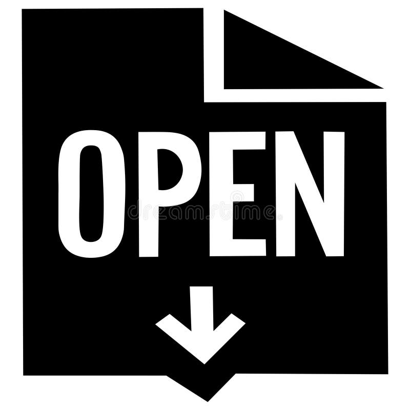 Office File Icon with Arrow Silhouette Vector Art Illustration Stock Vector - Illustration of ...