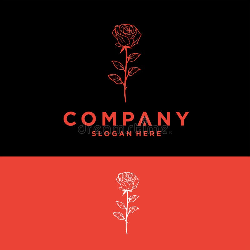 Rose Symbol Initial Letter Design Monogram Abstract Logo Stock Vector ...