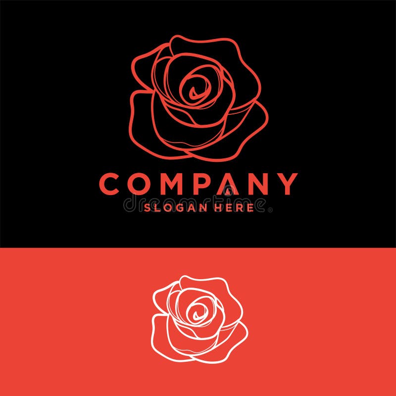 Rose Symbol Initial Letter Design Monogram Abstract Logo Stock Vector ...
