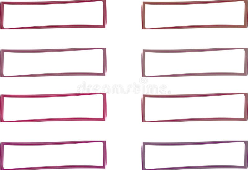 Grey Pink Old Rose Colorful Palette Rectangles Banners Set Stock Vector ...