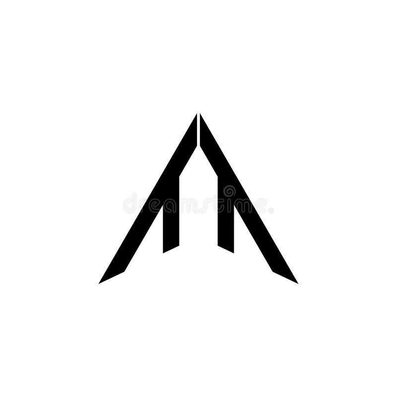 TT Monogram Triangle Shape Logo Design Stock Illustration ...